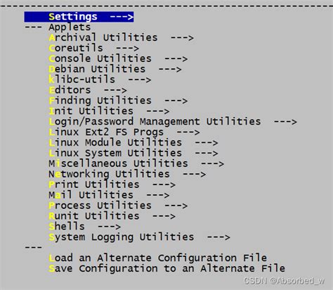 i mx6ull linux 系统篇 24 busybox配置项分析 busybox menuconfig csdn博客