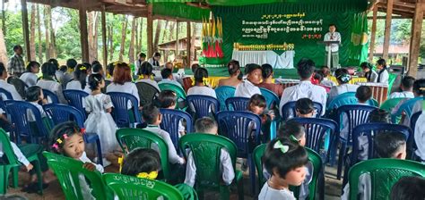 ကျိုက်ထိုမြို့နယ်အခြေခံပညာအထက်တန်းကျောင်း ရွှေဥဩ ၌ မိဘဆရာအသင်း နှစ်ပတ်လည် အစည်းအဝေးနှင့် ပညာရည်ခ