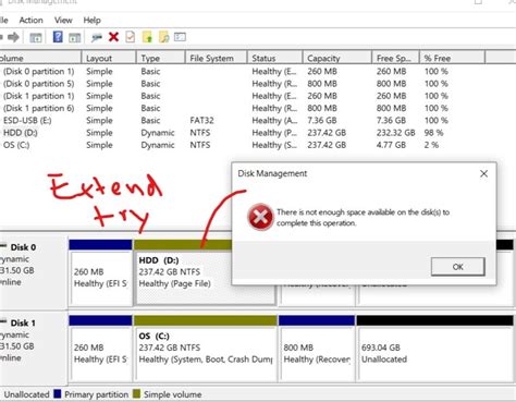Trying To Expand Volumes And Clean Disks But Nothing Works Rwindows