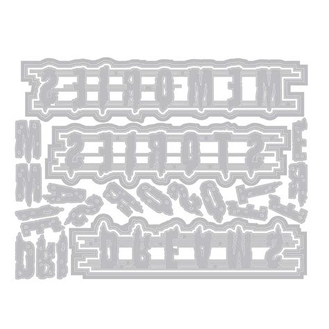 Seth Apter Sizzix Thinlits Word Wafers 667021