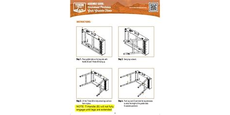 Yukon Glory Universal Portable Grill Table Flat Top