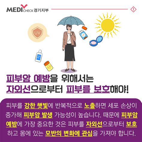 최근 자외선 노출로 피부암 발생률이 증가하고 있습니다 다만 피부에 한국건강관리협회 건강증진의원 수원 Facebook