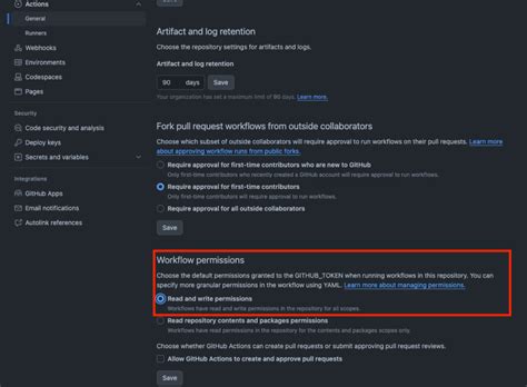 Github Action Error Resource Not Accessible By Integration When