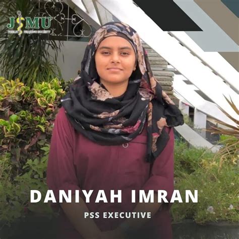 Introducing The Executives Of Jsmu Public Speaking Society Daniyah A