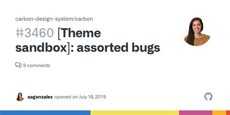 Theme Sandbox Assorted Bugs · Issue 3460 · Carbon Design Systemcarbon · Github