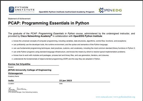 Pythonprogramming Konisa Sai Sriyuktha
