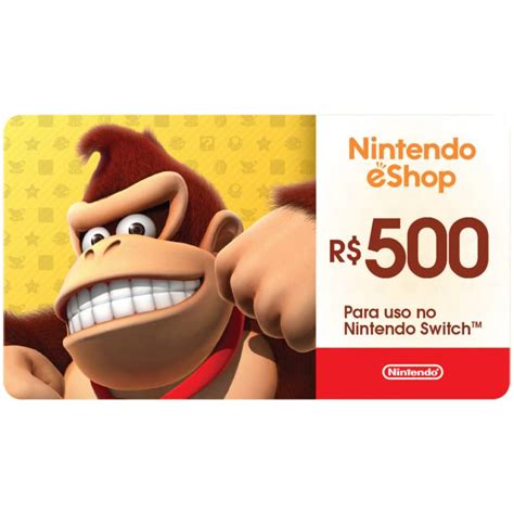 Confira T Card Digital Gcmv Nintendo 500 Reais Rihappy Ri Happy