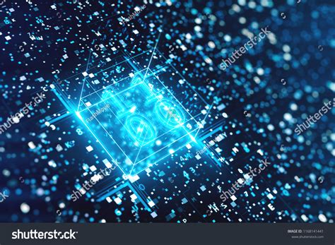 Abstract Digital Background Hexadecimal Binary Code Stock Illustration
