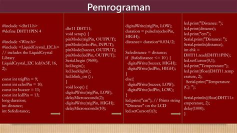 Mengukur Ketinggian Dan Suhu Pada Akuarium Berbasis Arduino Ppt
