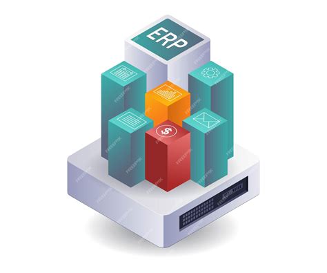 Premium Vector Erp Database Server Networks In Business