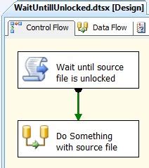 Microsoft SQL Server Integration Services Wait Until File Is Unlocked