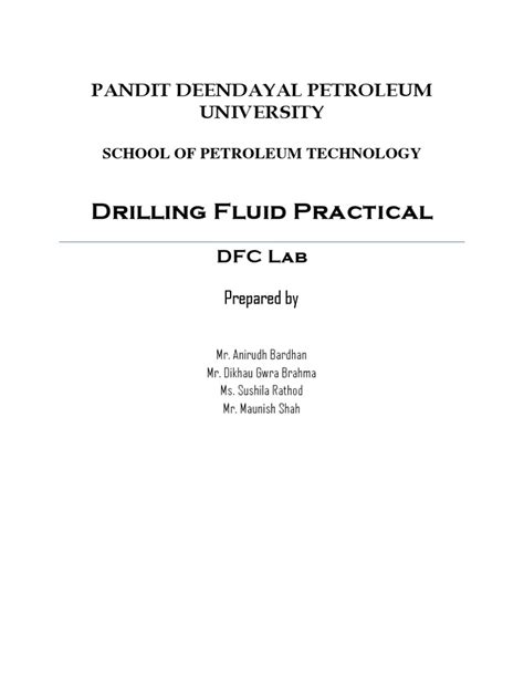 Drilling Practical Manual Drilling Pdf Pdf Sodium Hydroxide