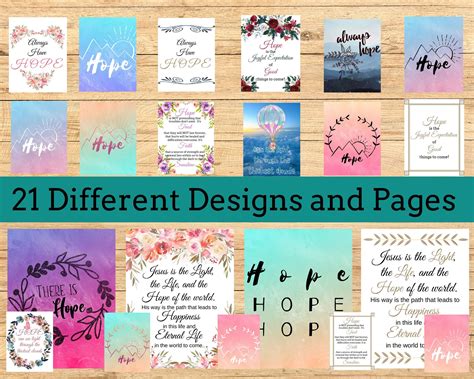 Hope Notesinspiring And Positive Notesprintable Hope Signslds