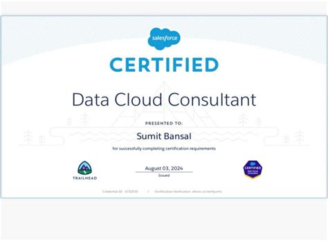Sumit Bansal On Linkedin Im Excited To Announce That I Have Successfully Earned My Data Cloud…