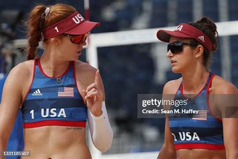 Kelly Claes Of Team United States Speaks With Sarah Sponcil Against