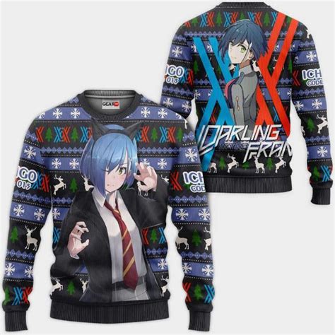 Ichigo Code 015 Anime Darling In The Franxx Xmas Ugly Christmas Knitted