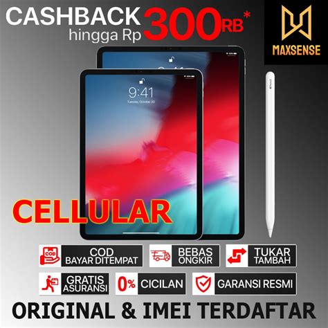 Jual IPad Pro 2018 12 9 11 Inch Wifi Cellular 1TB 512GB 256GB 64GB Second Original Shopee
