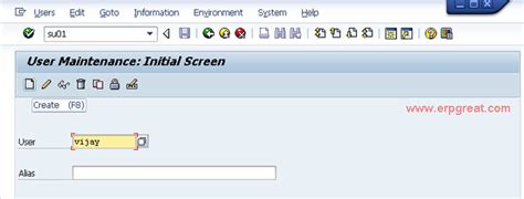 Steps For Creating SAP User
