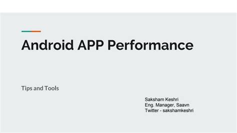 Android App Performance Pptx