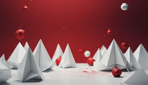 Premium Photo Christmas Concept Origami