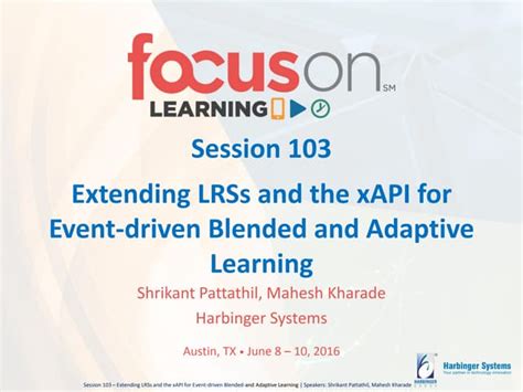 Extending Lrss And The Xapi For Event Driven Blended And Adaptive Learning Pdf Web