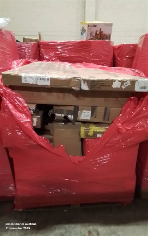Lot 101 Pallet Containing Various Assorted Boxed Household Items To
