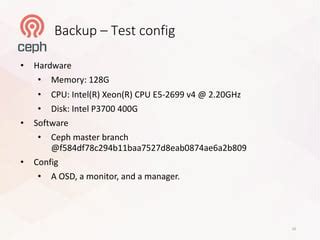 Performance Tuning In Bluestore Rocksdb Li Xiaoyan Ppt