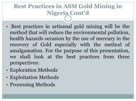 Ppt Overview Of Best Practices And Field Experience In Artisanal And