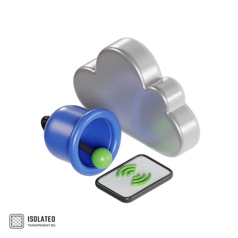 Premium PSD Cloud Notification D Icon