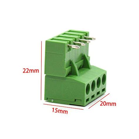10 Set 5 08mm Pitch 4 Pin Pluggable Terminal Block Connector Male And Female For Pcb