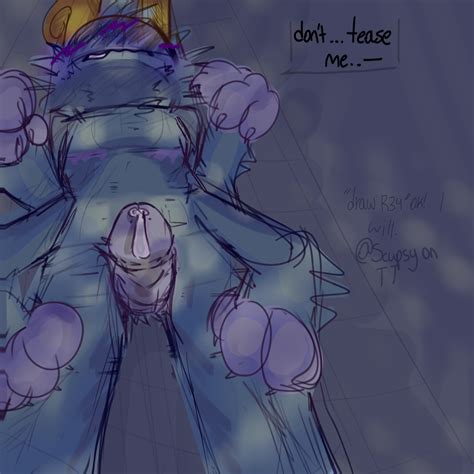 Rule 34 Blue Fur Blush Bowgart Dick Mastectomy Scar Multi Arm Multi