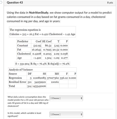 Solved Using The Data In Nutritionstudy We Show Computer Chegg