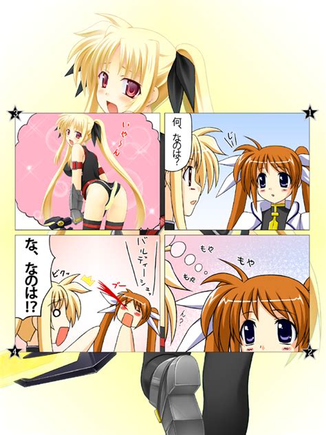 Fate Testarossa Takamachi Nanoha And Bardiche Lyrical Nanoha And 1