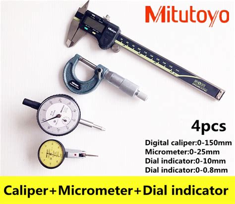 Купить Mitutoyo 4шт цифровая точность измерительных инструментов ...