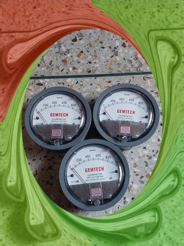 4 Inch 100 Mm Gemtech Differential Pressure Gauge Enviro Tech