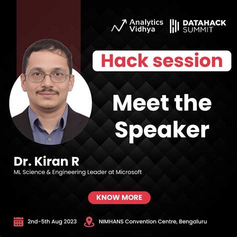 Analytics Vidhya On Linkedin Datahacksummit Aileader Hackthefuture