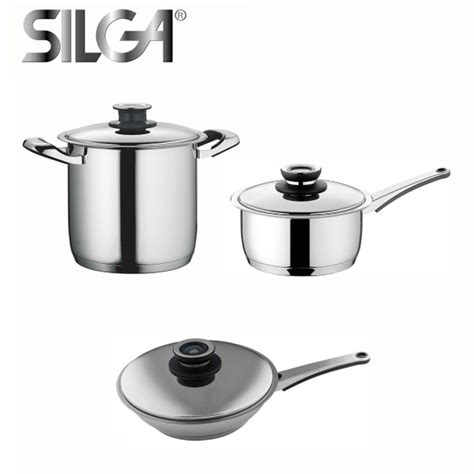 Набор посуды 6 предметов SILGA SET 6 PCS, для индукционной плиты из ...