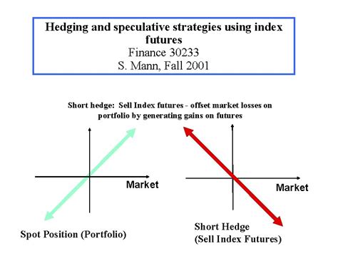 Hedging And Speculative Strategies Using Index Futures Finance