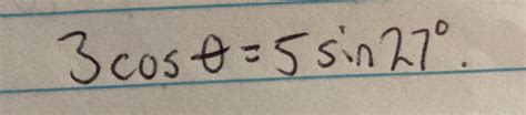 [prelim Hsc Adv Maths Trig Equations] How To Find A Value For Theta R Homeworkhelp
