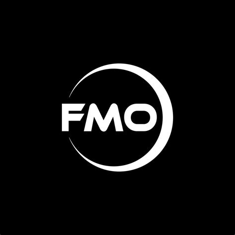 Fmo Letter Logo Design In Illustration Vector Logo Calligraphy Designs For Logo Poster