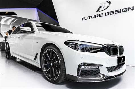Future Design Bmw 5 Series G30 Pre Lci Carbon Fibre Front Lip Mp