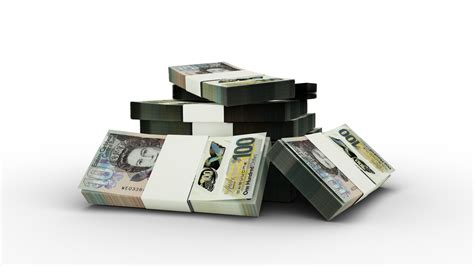 3d Rendering Of Stack Of Eastern Caribbean Notes Bundles Of Eastern