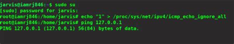 how to disable ping in linux servers