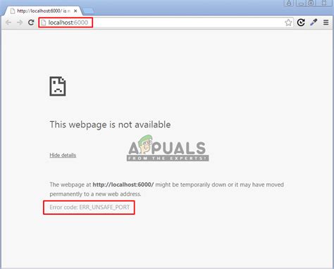Fix ERR UNSAFE PORT