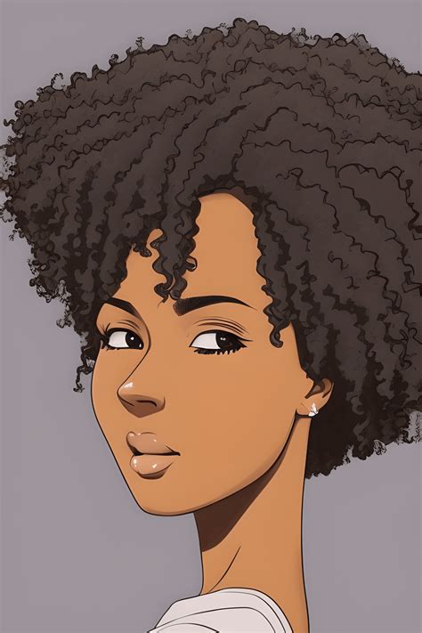 Gorgeous African American Woman With Big Beautiful Hair · Creative Fabrica