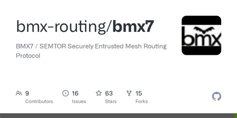 Github Bmx Routing Bmx7 Bmx7 Semtor Securely Entrusted Mesh Routing Protocol