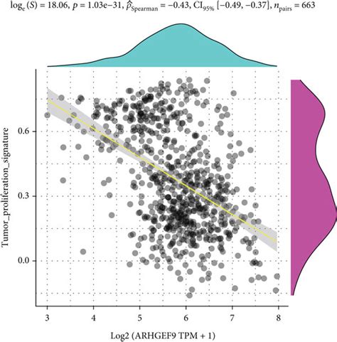 Spearmans Correlation Analysis Between ARHGEF9 And Pathway Scores A