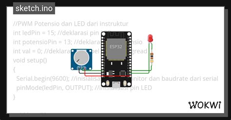 Pwm Potensio Dan Led O Wokwi Esp32 Stm32 Arduino Simulator