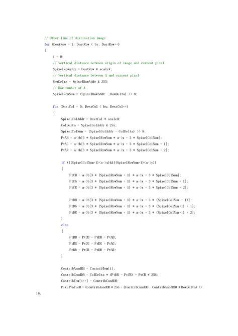 视频图像处理基础知识1（双线性插值算法描述及实现）视频图像处理双线性直插法 Csdn博客