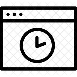 Window Timeout Icon Download In Line Style